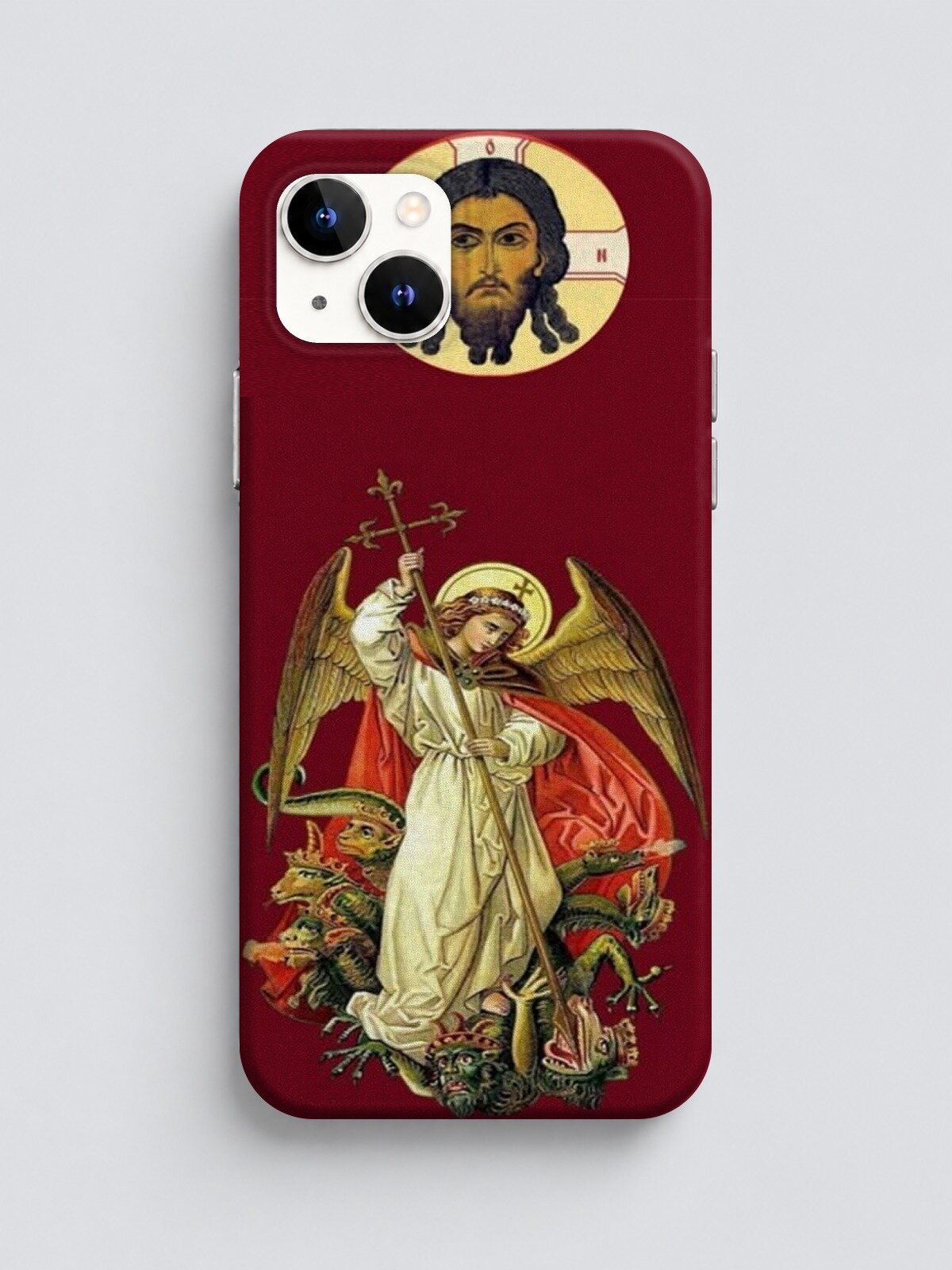 Эстетичный чехол на iPhone 13 Иисус Христос