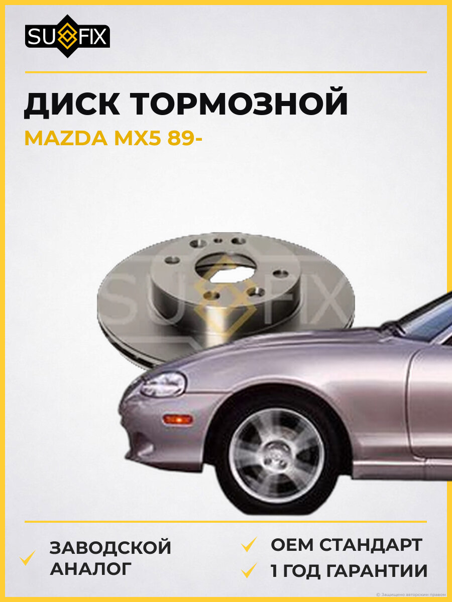 Диск тормозной SUFIX FX1220 Мазда MX5 MAZDA MX5 1989