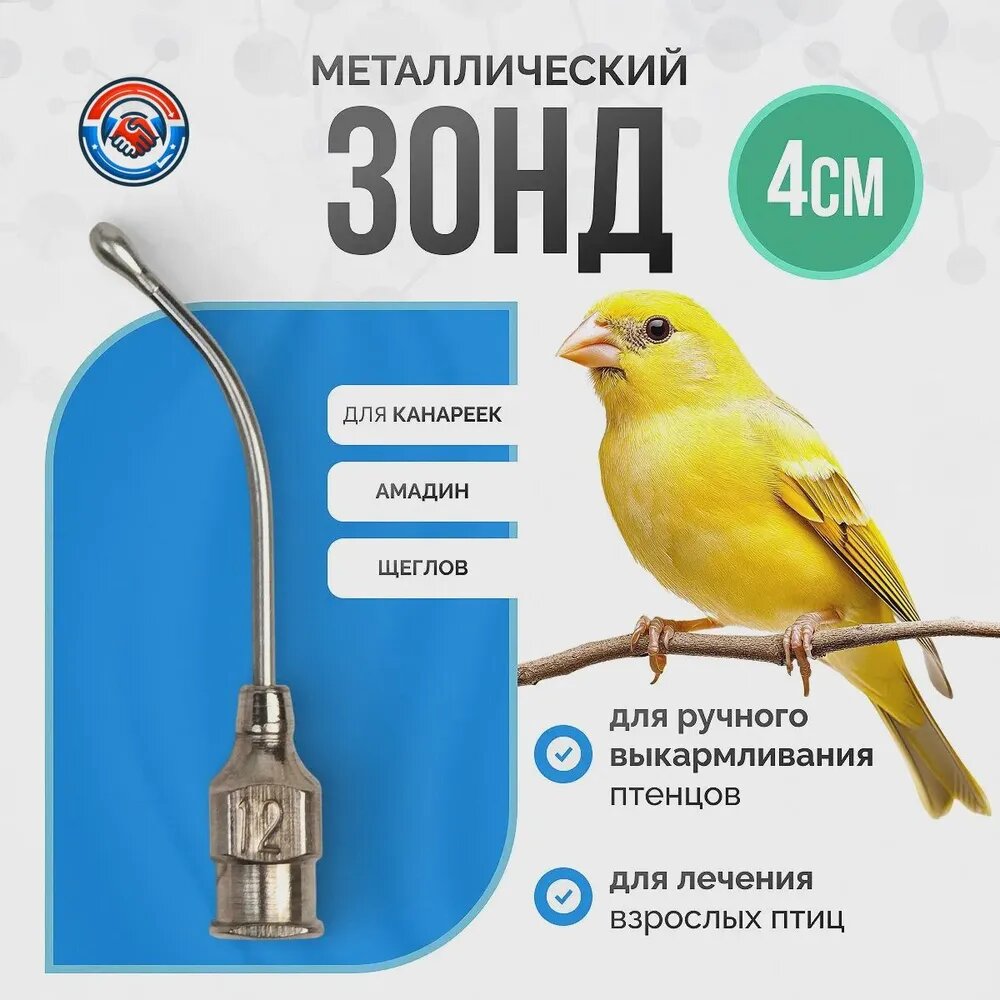 Металлический зонд для ручного вскармливания птенцов и лечения мелких птиц, набор для безопасного кормления и введения лекарств, подходит к шприцам 1-10 мл