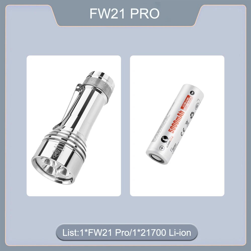 LUMINTOP FW21 Pro фонарь, серебристый