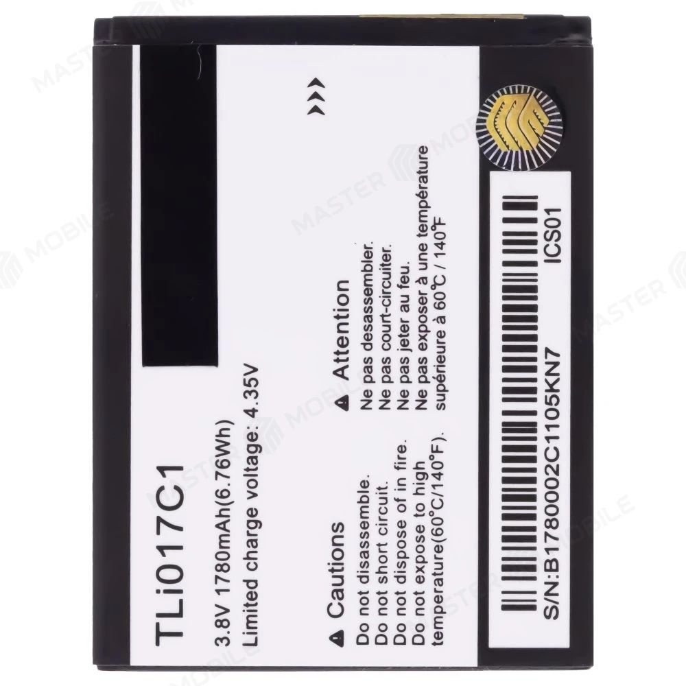 Аккумулятор для Alcatel OT-5017 / OT-5019 Pixi 3 (TLi017C1)