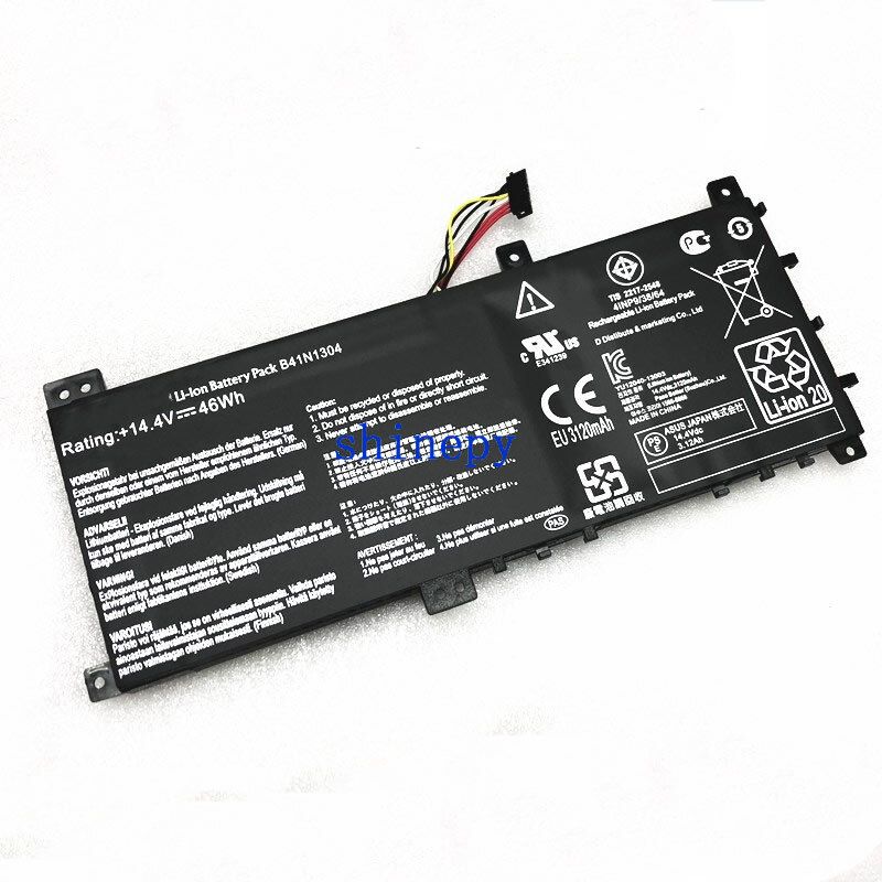 Аккумулятор для ноутбука ASUS 3120 мАч, (B41N1304), Артикул: 5670056584