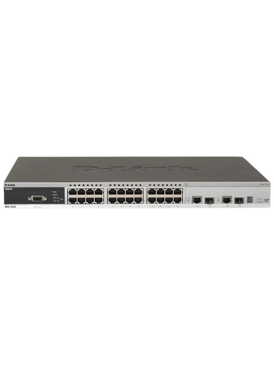 Коммутатор сетевой D-Link DES-3528_RFB/A5 Управляемый с 24 портами