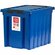 Ящик п/п Rox Box 500х390х405 мм с крышкой и клипсами, на роликах, 50 л. синий 18...