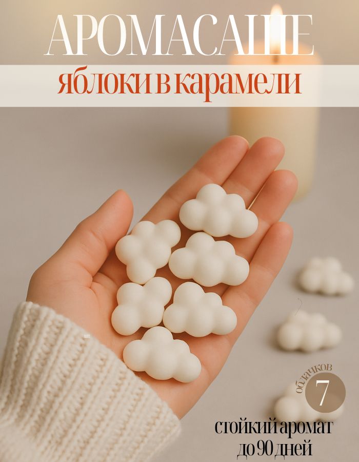 Ароматическое саше для белья и шкафа яблоки в карамели 7 шт