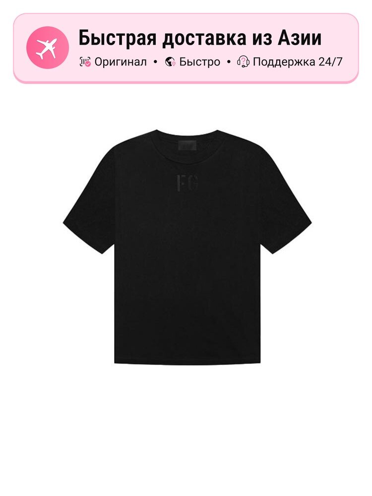Футболка FEAR OF GOD FG Textured Velvet Logo