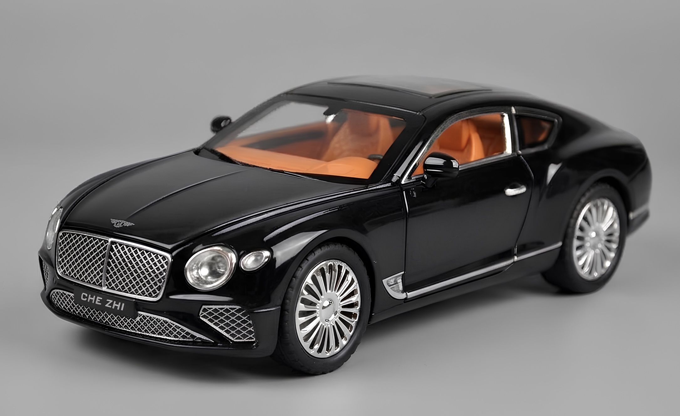 Металлическая машинка Bentley Continental GT. Модель автомобиля Бентли Континенталь GT черный 20см. Инерционная коллекционная игрушка машина 1:24