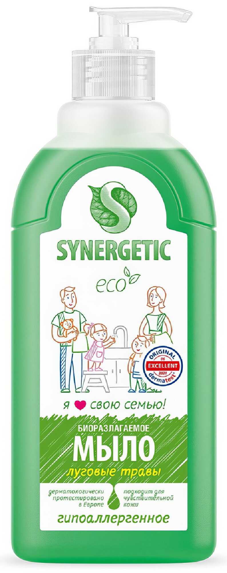 Мыло Synergetic жидкое Луговые травы, 500 мл