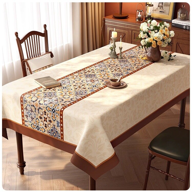Новая Американская Скатерть Андре Водонепроницаемая Маслонепроницаемая Легко Моющаяся Прямоугольная Скатерть для