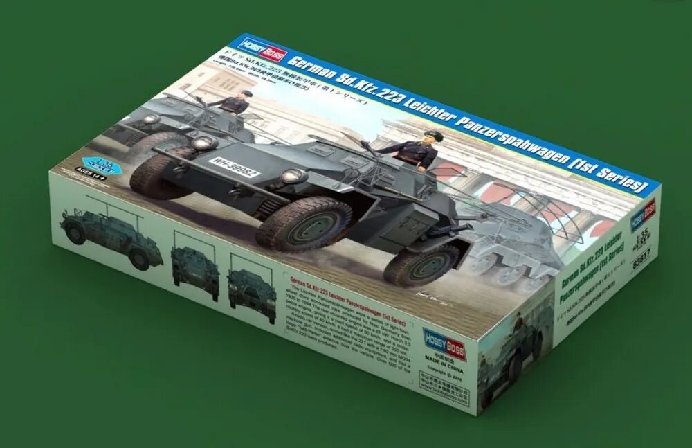 HOBBYBOSS Model 1/35 83817 Sd. Kfz.223 Легкая бронированная разведывательная машина (1-я серия) Танки
