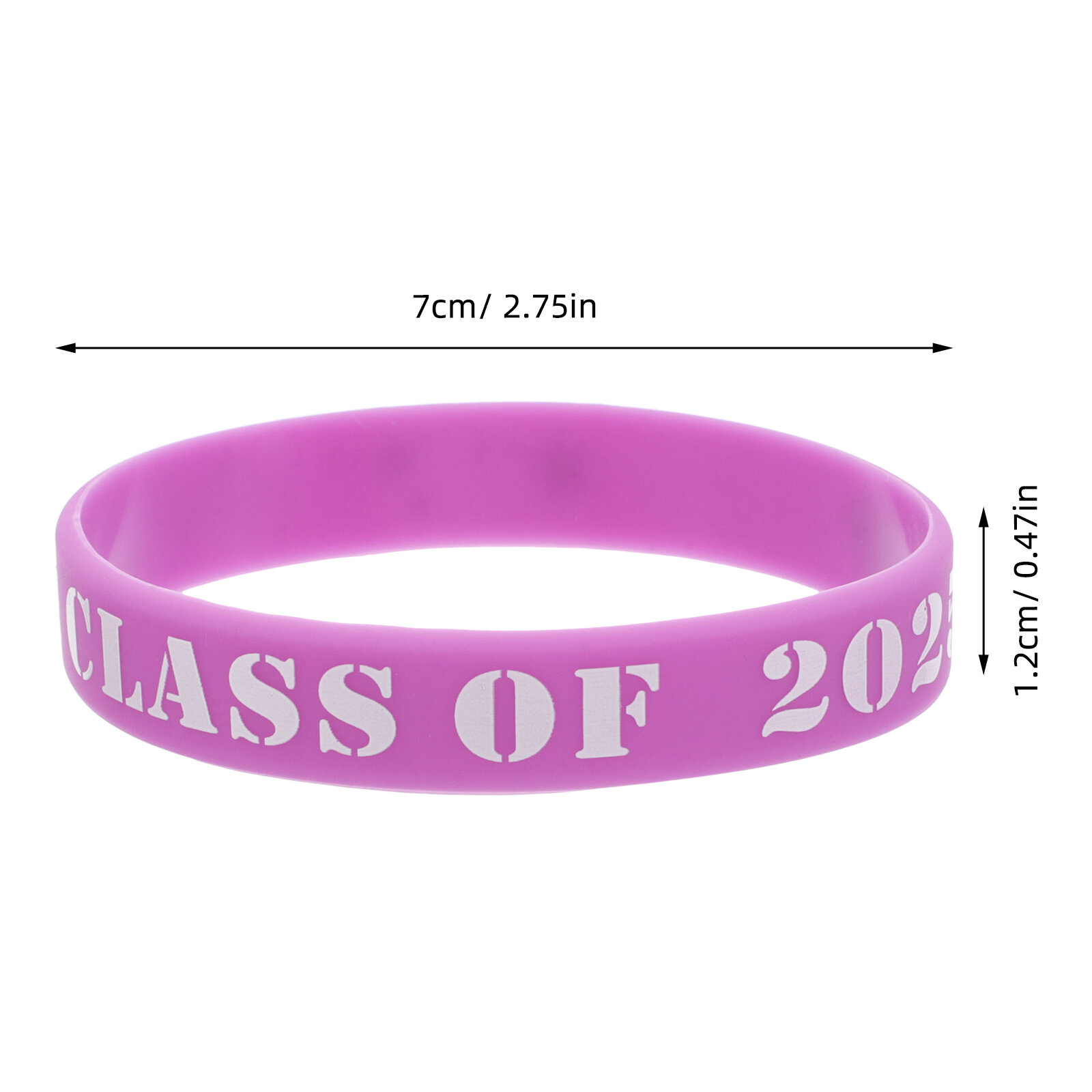 10 Штук Силиконовые Браслеты Для Выпускного Вечера Class Of 2025 Памятные Университетские Аксессуары 7.00X7.00X1.20Cm