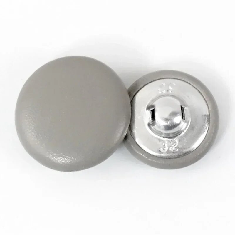 Кожаные пуговицы Meetee 20 шт Gray