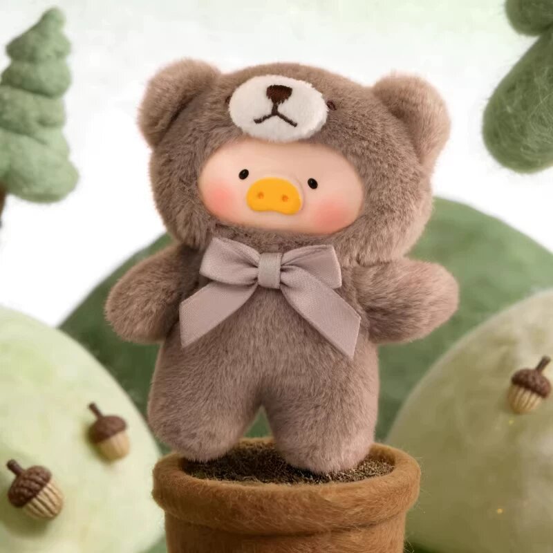 Тканевый подвесной элемент LuLu Pig Teddy Mini Natural Whispers Series Фрукты подтверждены в коробке