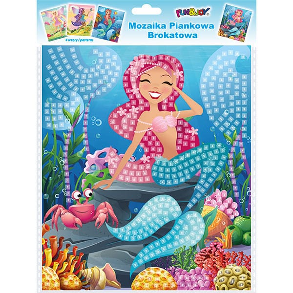 Мозаика Hasta Fun&Joy "Русалочка", блестящая пенная, разноцветный, 1 шт