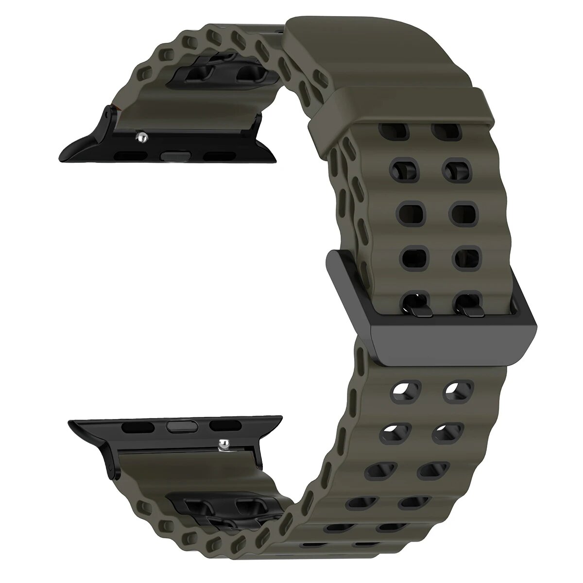 Силиконовый ремешок для Apple Watch Ultra 3 49 мм CAOWTAN 38 40 41 S11-42mm, AGrBB
