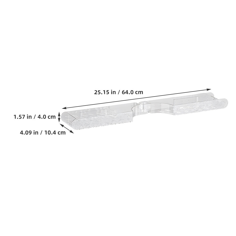 Прозрачная Вращающаяся Полка Для Ванной Комнаты И Кухни 64.00X10.40X4.00Cm