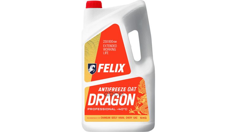Антифриз FELIX 430206405 G-12+ Dragon красный 5кг