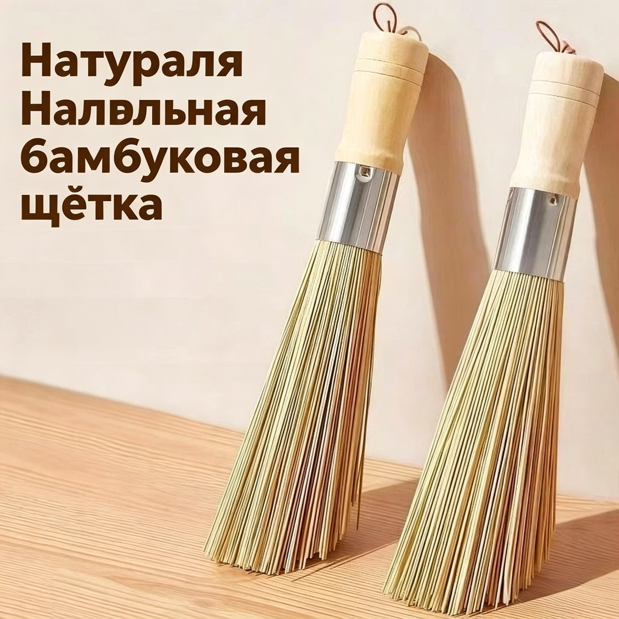 Бамбуковый веник для бани и сауны, массажный, натуральный бамбук, 2 штуки в комплекте