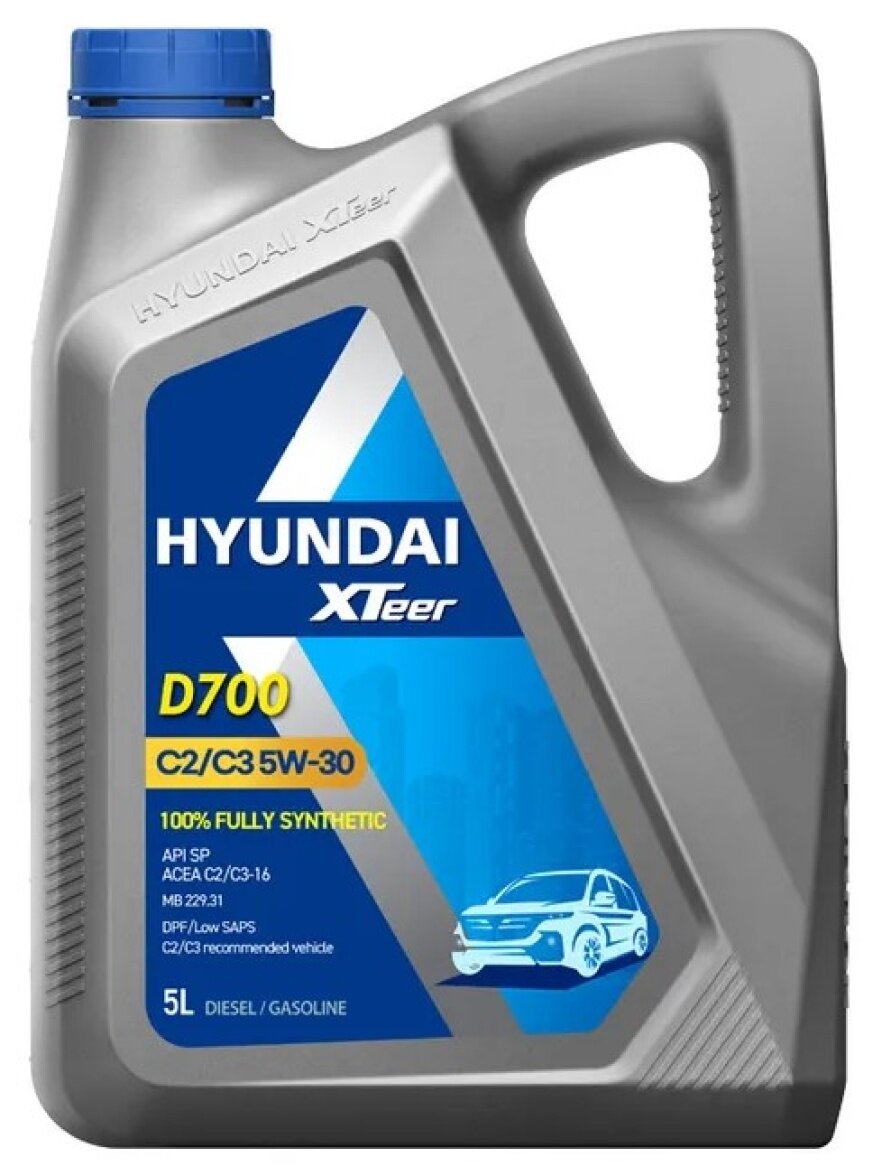 Моторное масло Hyundai Xteer D700 5W-30 C2/C3 SP синтетическое 5л