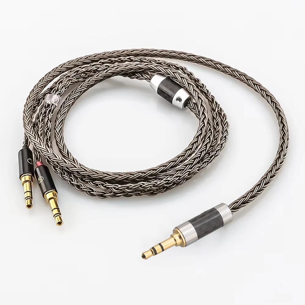 Кабель для наушников audiocrast HiFi серый 2 м 3.5mm stereo