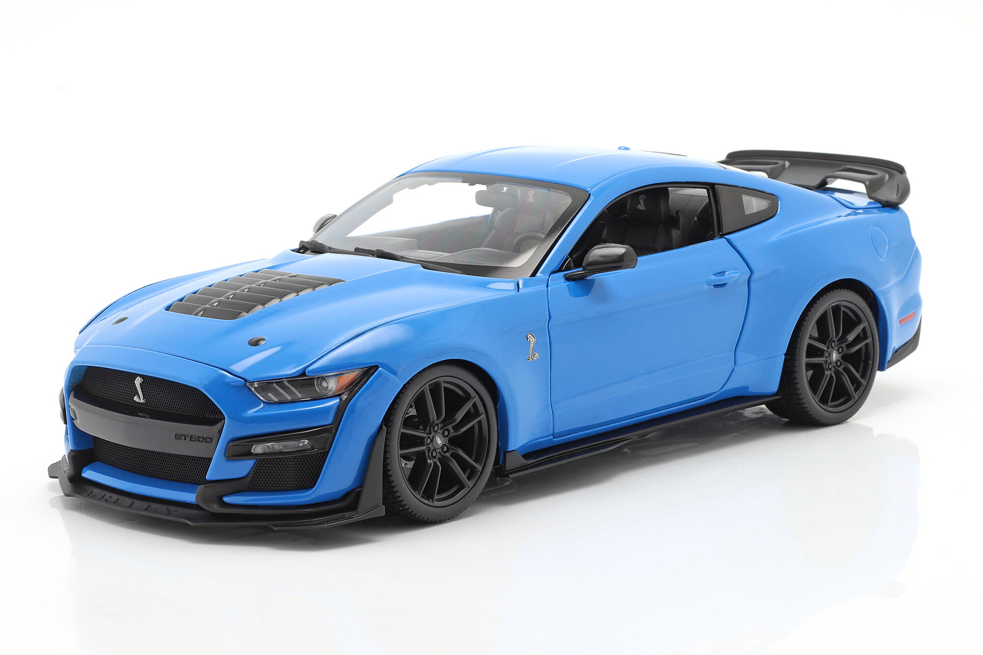 Модель коллекционная MAISTO Ford mustang shelby GT500 2020 blue / форд мустанг шелби синий