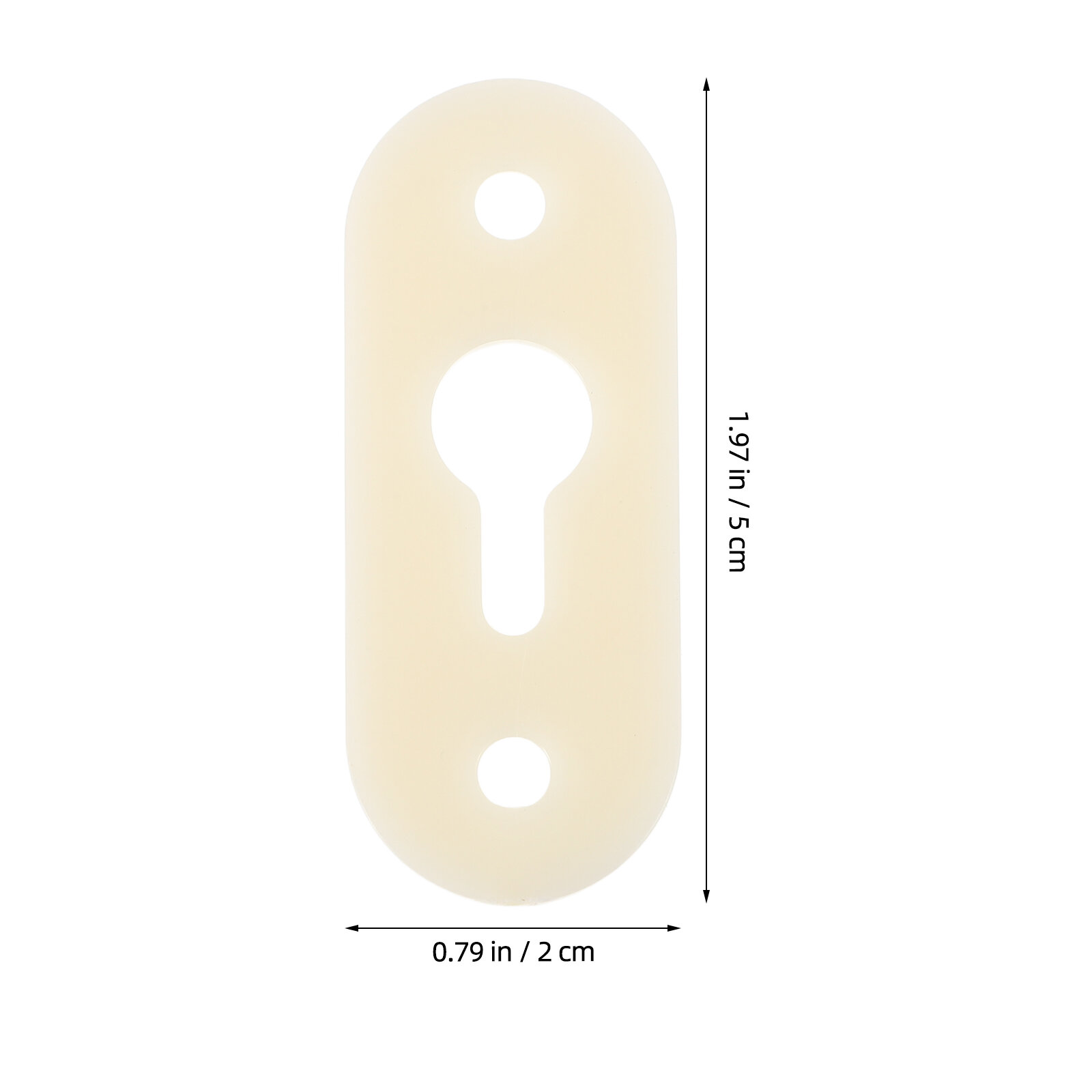 10 Штук Пластиковые Поддержки Полок Ключевое Отверстие 5.00X2.00X0.35Cm Идеально Для Дома И Офиса