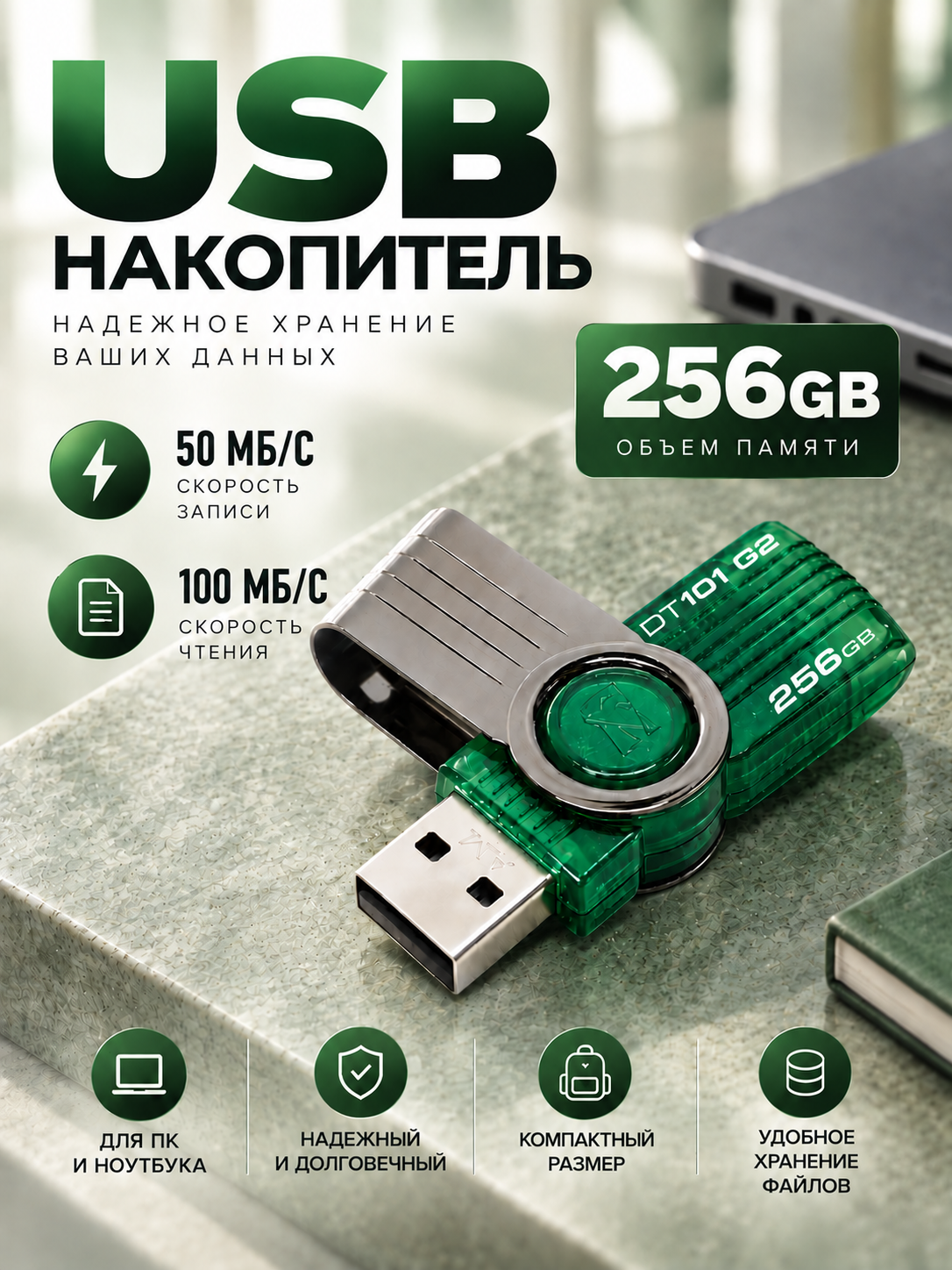 Флешка USB, 256Gb, для дома и дачи, полезный аксессуар, удобная вещь