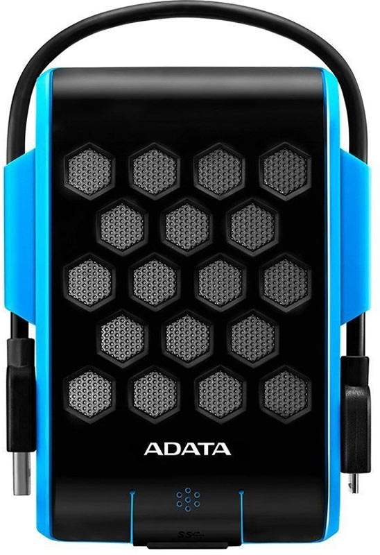 ADATA 1 ТБ Внешний жесткий диск (AHD720-1TU3-CBL), Пластик, Резина, синий