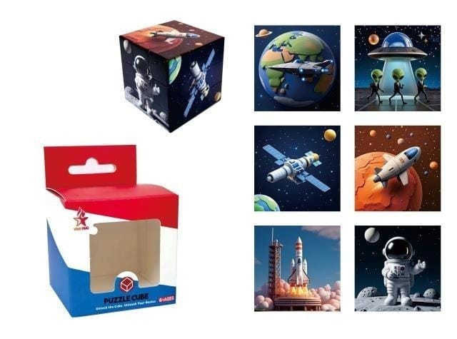 Головоломка Cabotoys магический кубик, космос, 1 шт