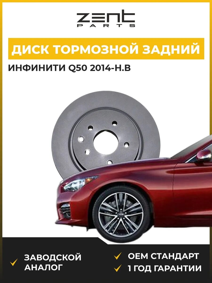 Диск тормозной задний Zentparts Z06523 Инфинити Q50 Infiniti Q50 2014-н. в.