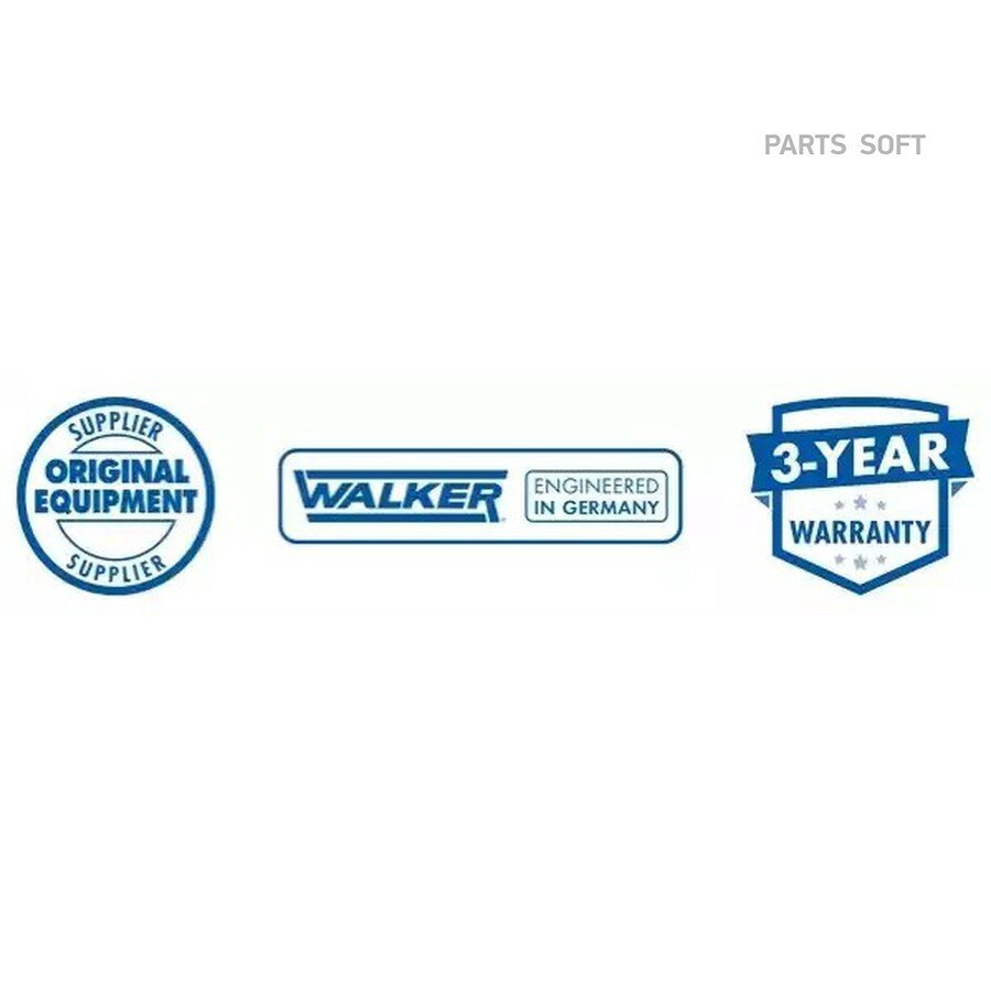 Глушитель Пежо Peugeot 306 от официального дистрибьютора, WALKER, артикул 19070