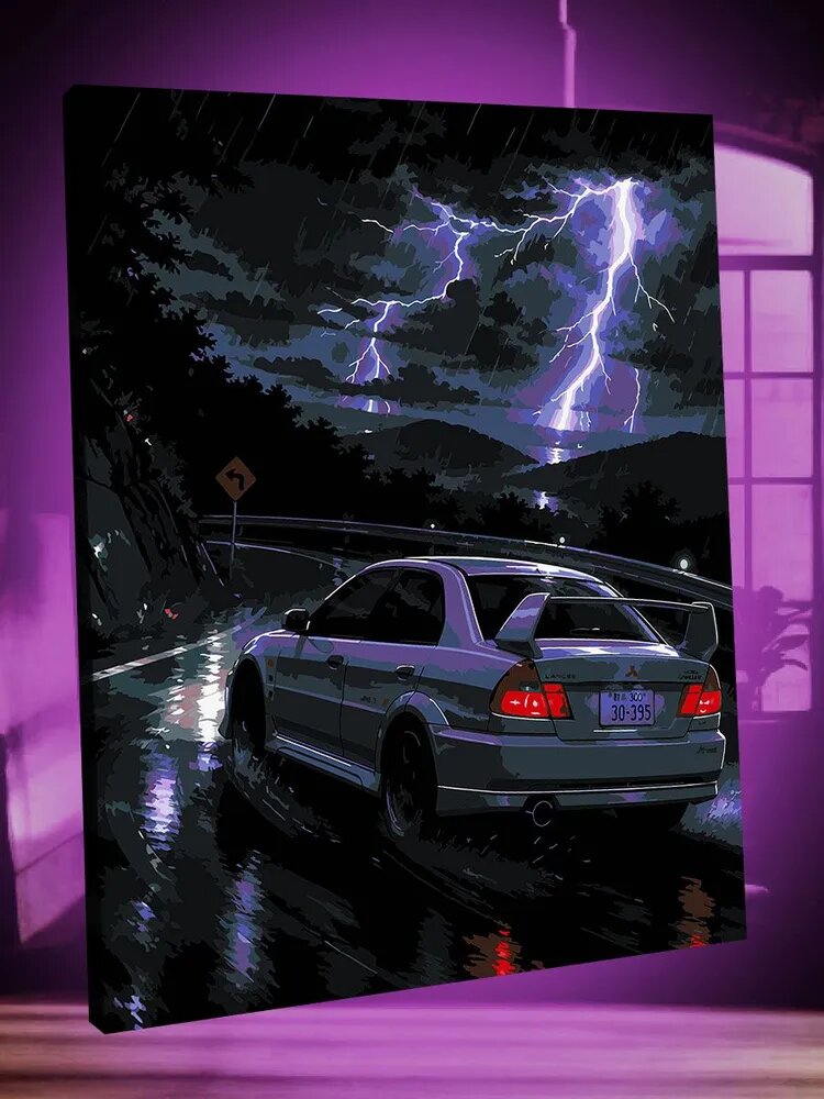 Картина по номерам Mitsubishi Lancer Evolution VI 40x50cm