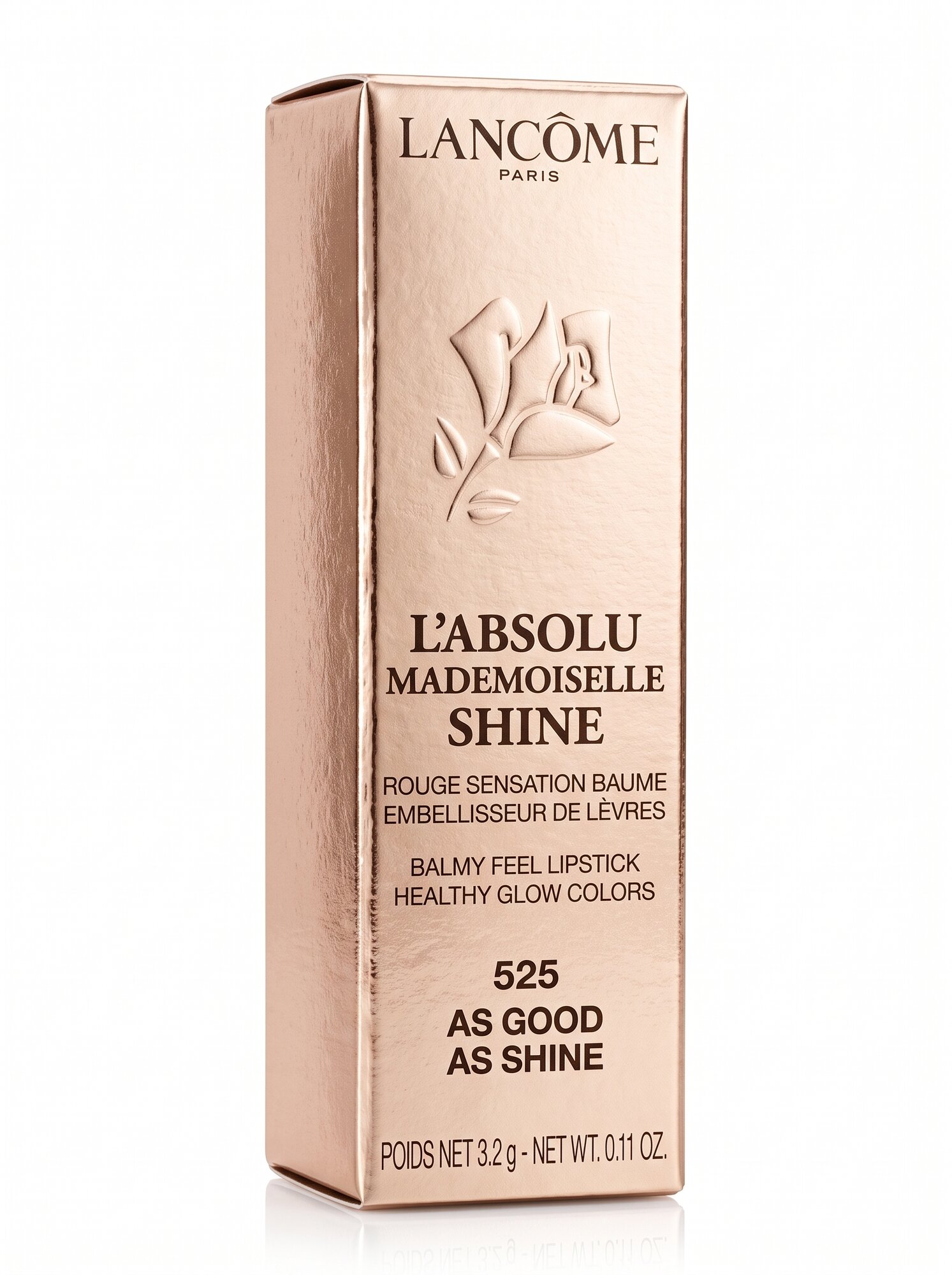 Lancôme 525 As Good As Shine L Absolu Mademoiselle Shine Легкая сияющая помада для губ. Франция