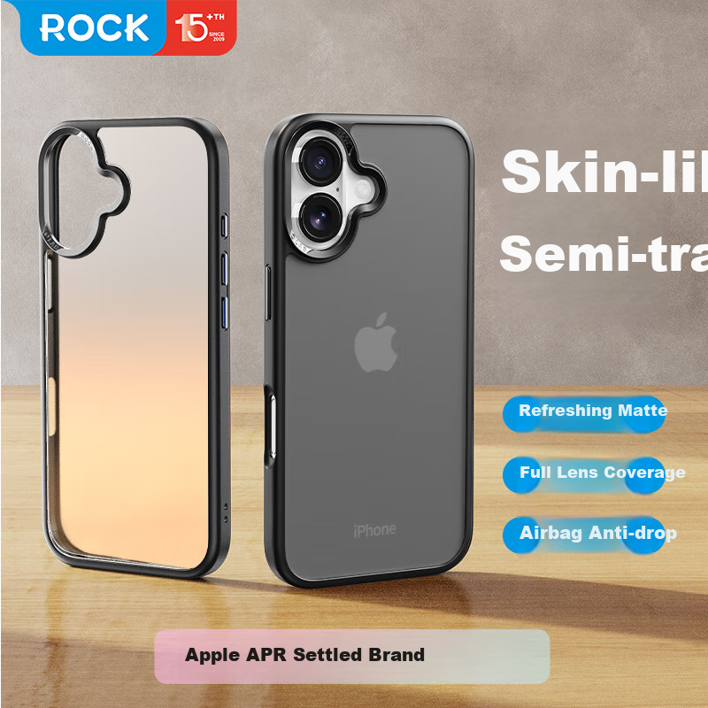Чехол для iPhone 17 из силикона с матовым покрытием, черный, полная защита, ударопрочный, полупрозрачный,