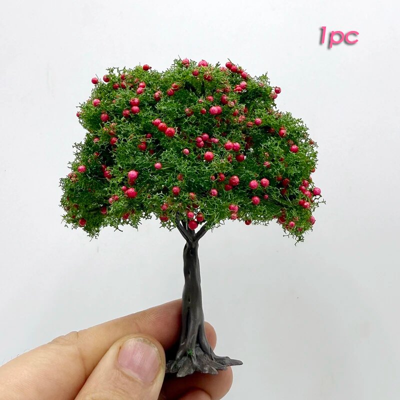 Миниатюрное пластиковое фруктовое дерево FunTrying Красный, 1pc red fruit