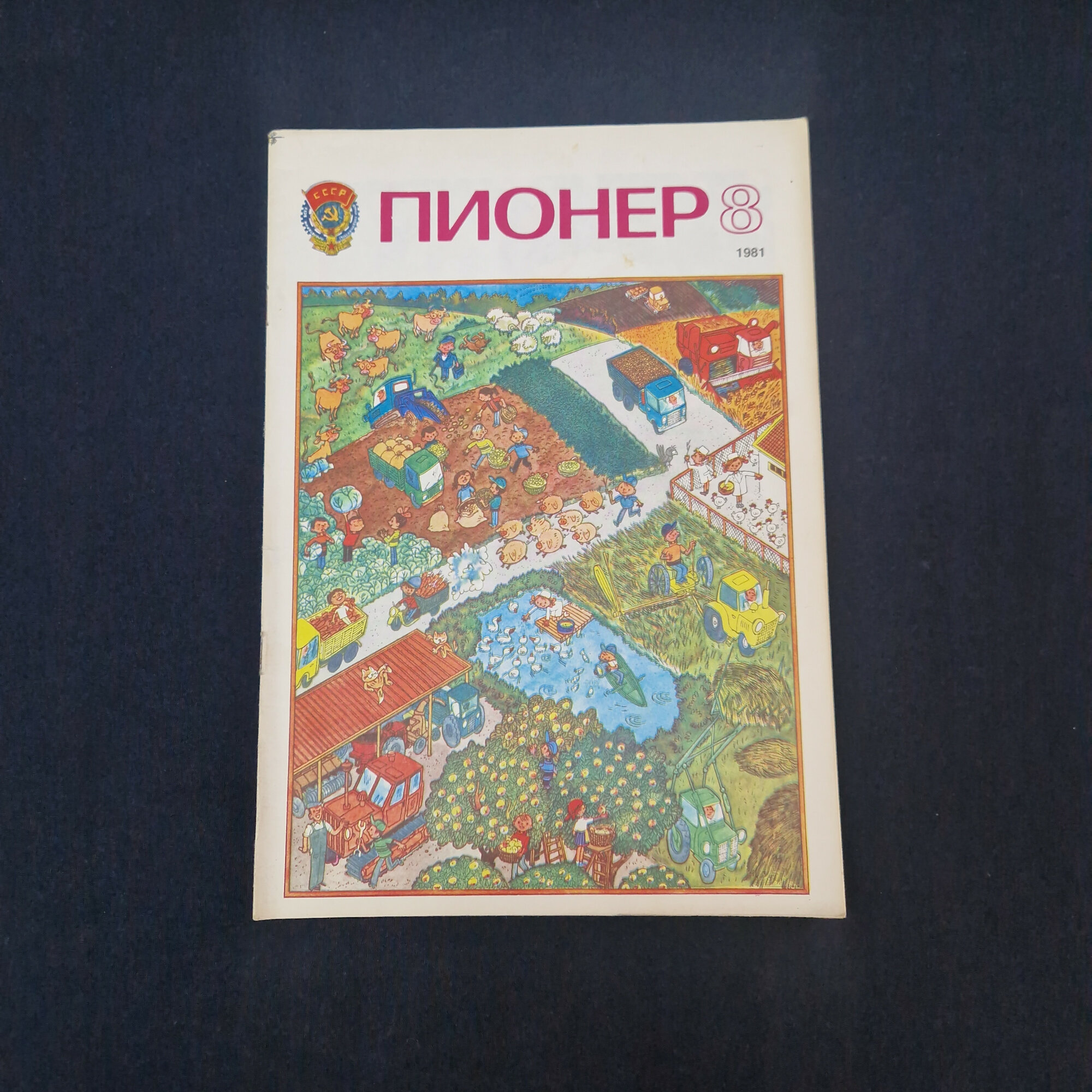Пионер номер восемь за тысяча девятьсот восемьдесят первый год. Книга СССР, детский журнал