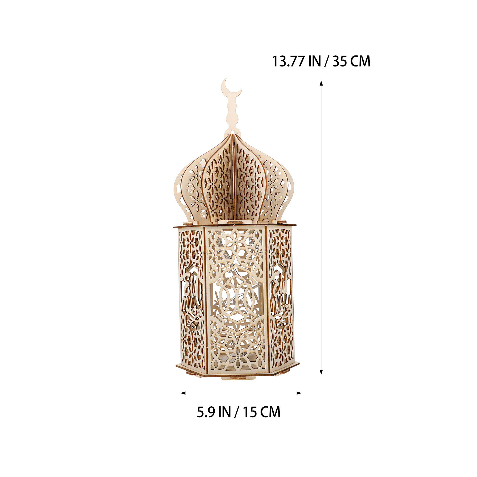 Eid Mubarak Декоративное Адornment Из Дерева 35X15Cm Для Исламского Праздника Рамадан Оформление Дома