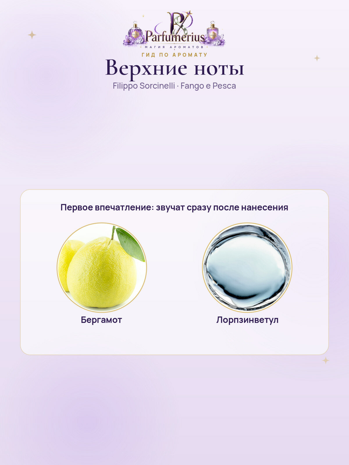 Духи Filippo Sorcinelli Fango e Pesca Extrait de Parfum унисекс 50 мл — фото 1