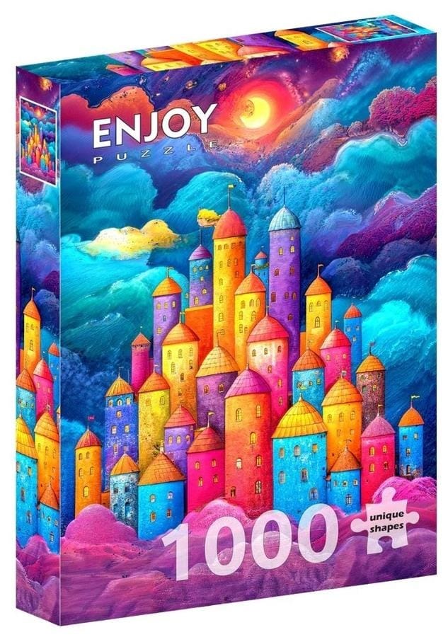 Пазл Enjoy "Цветная крепость", 1000 элементов, разноцветный