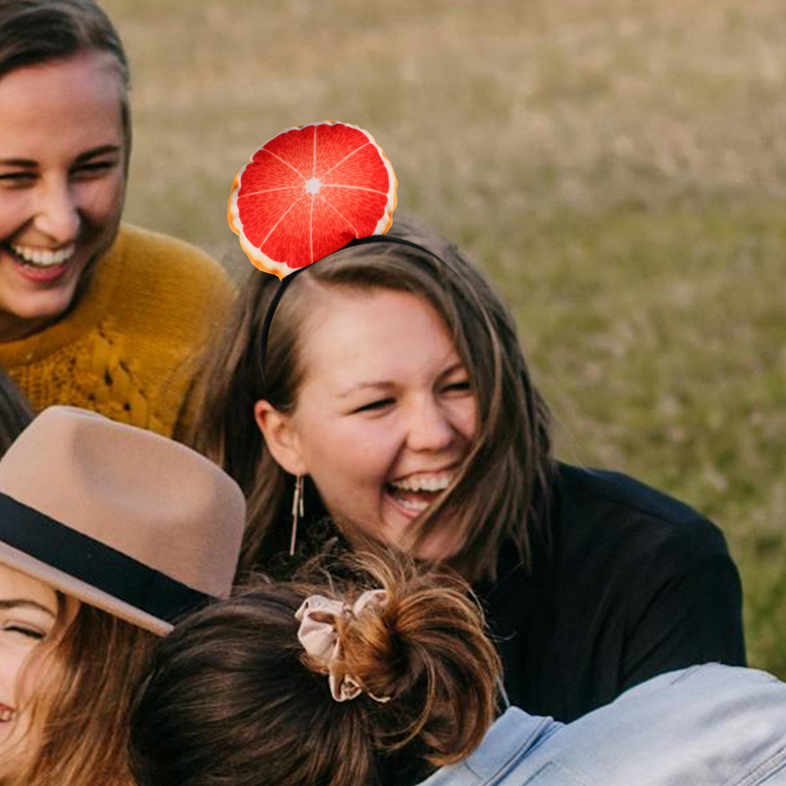 Гrapefruit Headband С Картинками Фруктов Оригинальное Украшение Для Волос На Праздник Размер 21.00X12.00X2.00Cm