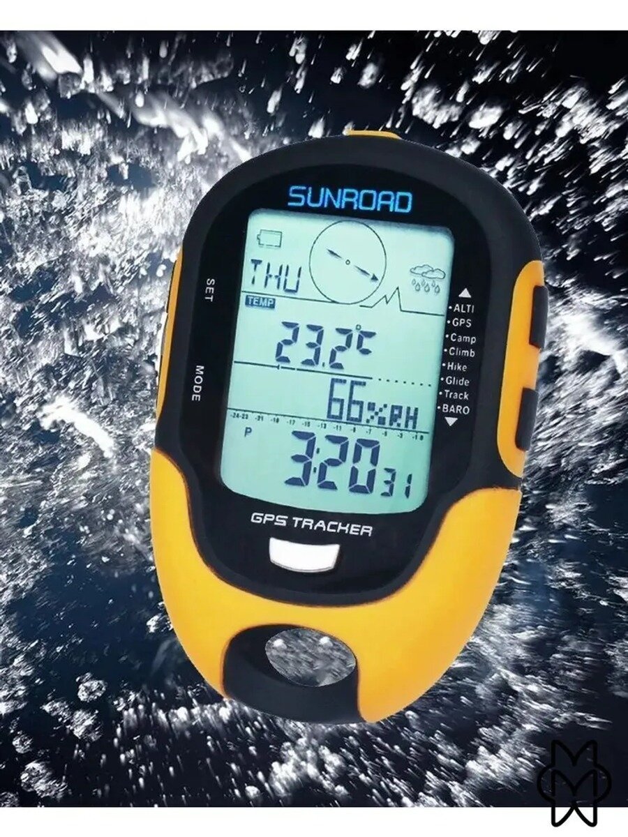 GPS возвращатель на 9 точек, цифровой альтиметр, электронный компас с 16 азимутами