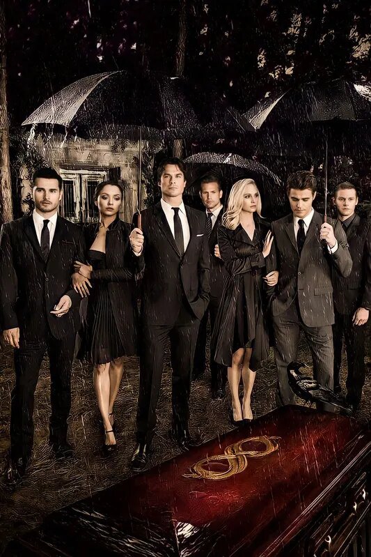 DIY Вышивка крестиком / The Vampire Diaries / экологическая хлопчатобумажная нить / 40*60 см /