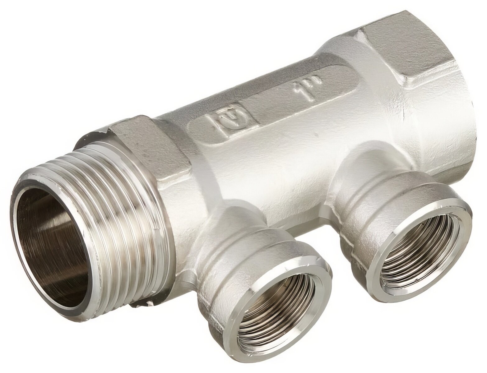Коллектор Valtec 1 ВР(г) х 2 выхода 1/2 ВР(г) х 1 НР(ш) (VTc.550. N.0602)