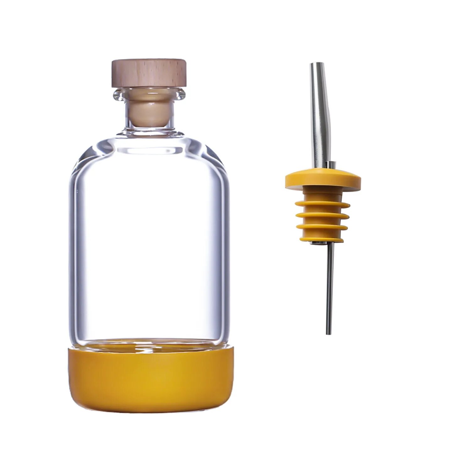 Бутылка Inmeet для вина со шкалой Желтый, 450ML(yellow)Pourer