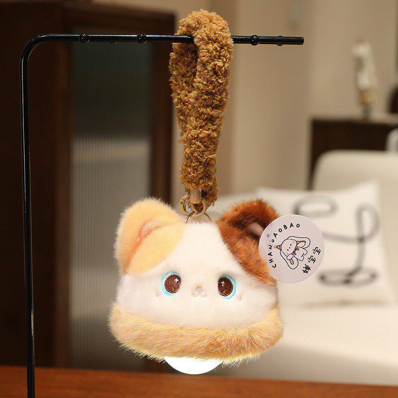 Ночник мягкая игрушка котик в форме медузы rilakkuma, мягкий пластик, для детей, комфорт ночью, три цветка кот