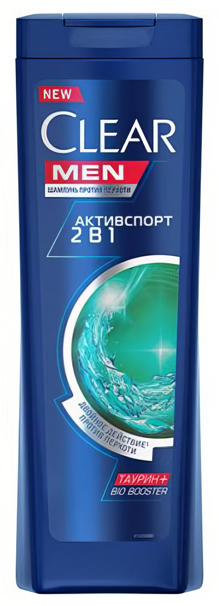 Шампунь CLEAR Men Активспорт 2в1 против перхоти 400мл мужской