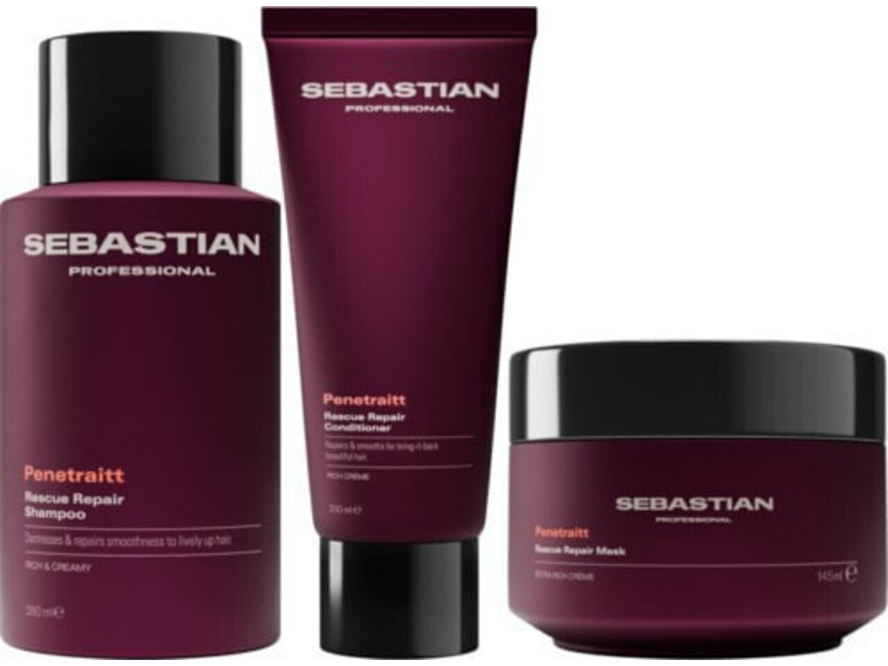 Набор для волос Sebastian Professional Bundle Rescue Repair +Кондиционер+Маска