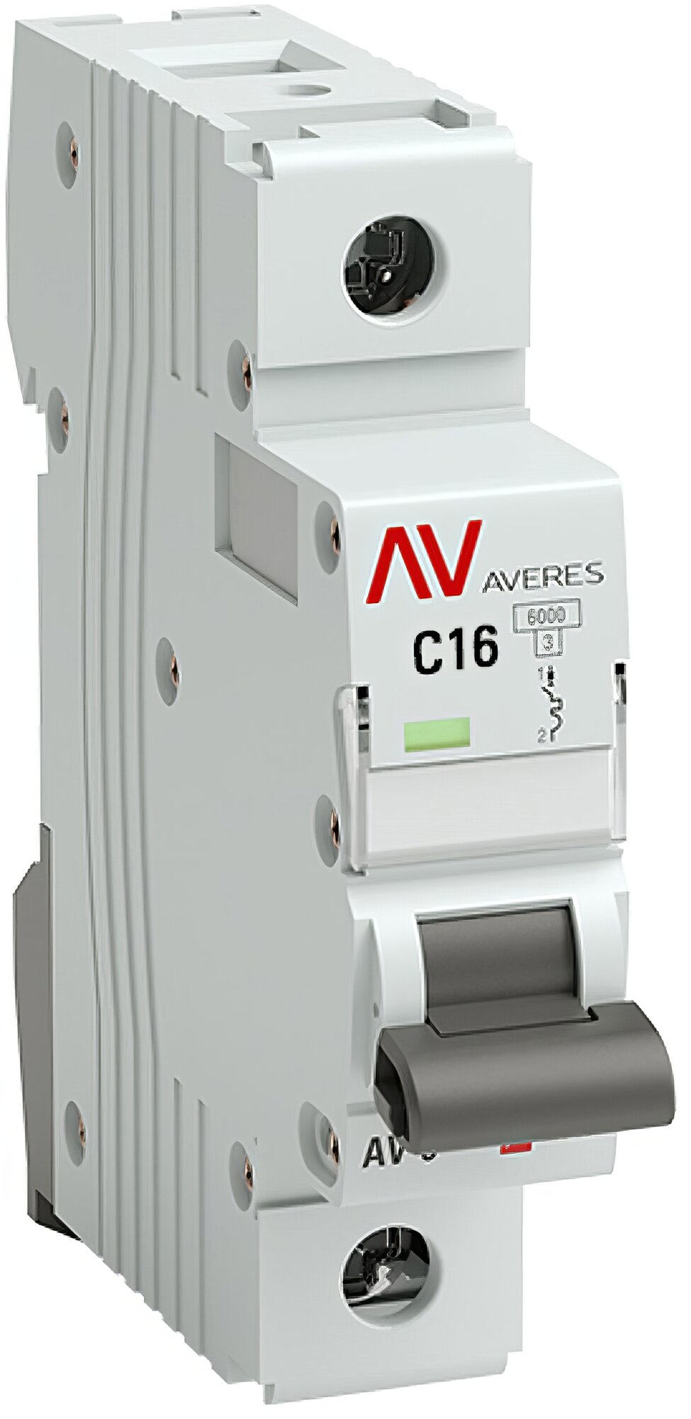 Автоматический выключатель EKF Averes AV-6 1P C16 А 6 кА mcb6-1-16C-av