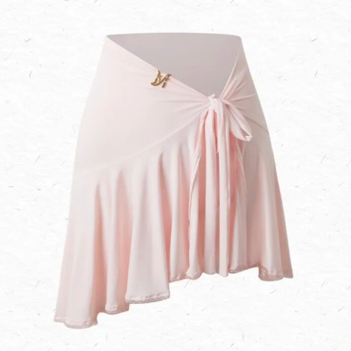 Женские тренировочные костюмы VIP-DANCERS для латиноамериканских танцев M, pink skirt