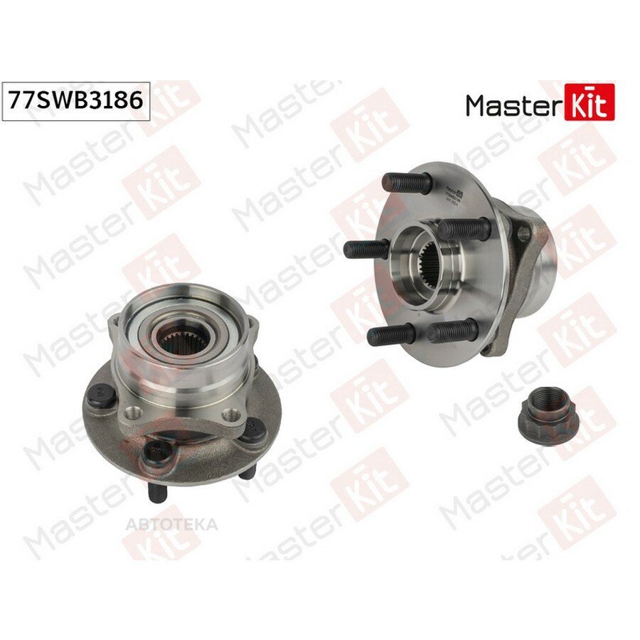 77SWB3186 Ступица в сборе с подшипником зад. Toyota NOAH/VOXY (_R8_)/R MASTERKIT 77SWB3186